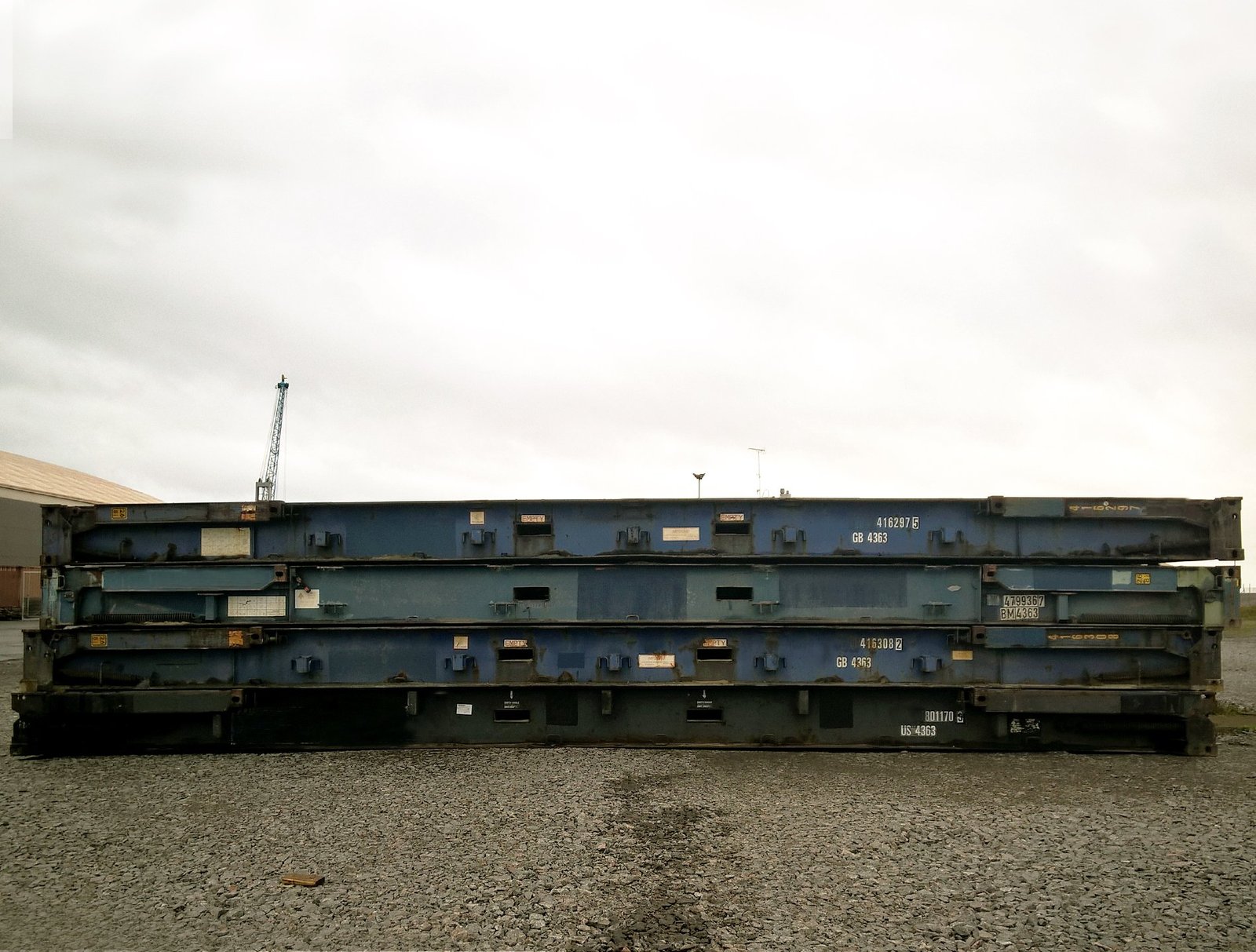 40ft x 8ft Used Shipping Container – Flat-Rack - bestshippingcontainers.com